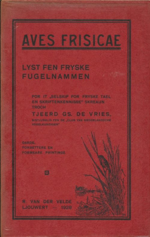 Aves Frisicae - Lyst fen fryske fugelnammen > Vogelboekhandel J&J